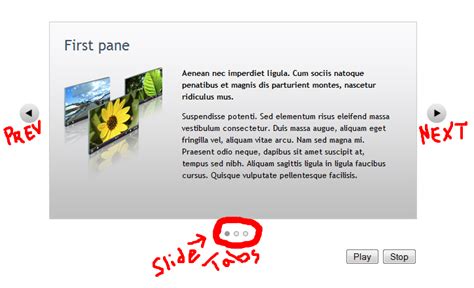 Jquery How To Navigate To A Special Tab In Jquerytools Tab Slide