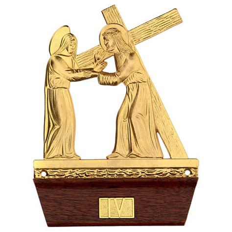 Way Of The Cross 14 Stations Casted Brass 22x15 Cm Online Sales On Uk