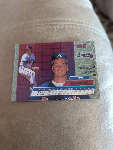 1992 Fleer Ultra 162 Tom Glavine Atlanta Braves Card Ebay