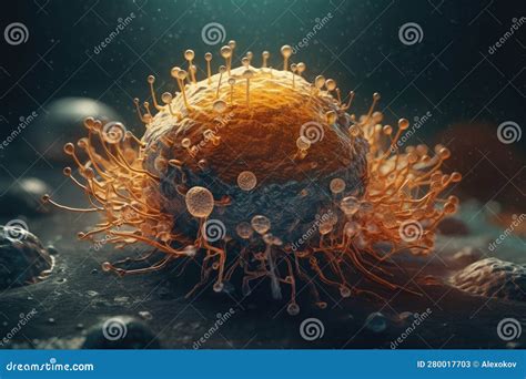 Macrophage Devouring Bacteria In Cinematic Detail For Medical