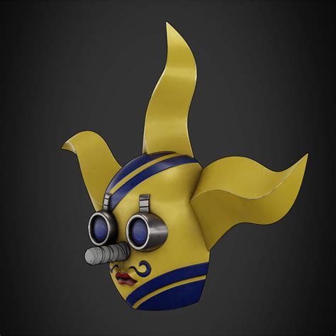 ☀️ One Piece Sogeking Usopp Sun Mask For Cosplay・ Stl File For 3d