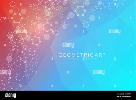 Hexagonal Abstract Background Big Data Visualization Global Network