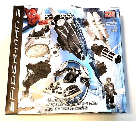 Rare Mega Bloks Spider Man 3 Black Suit Symbiote Spider Man With Spider Mech 4697532323