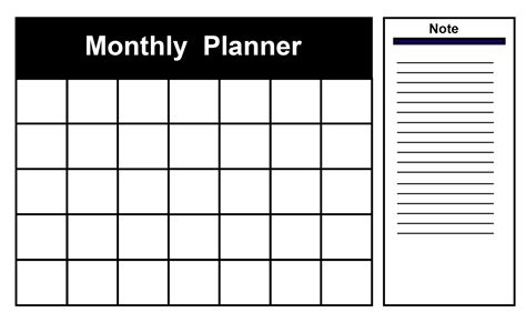 Download Free Monthly Planner Templates Pdf Excel Word