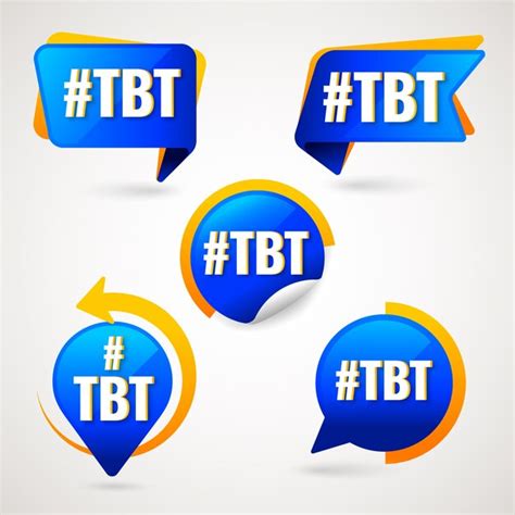 Free Vector Tbt Stamp Design Collection