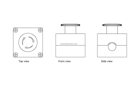 Emergency Stop Button Autocad Block Free Cad Floor Plans