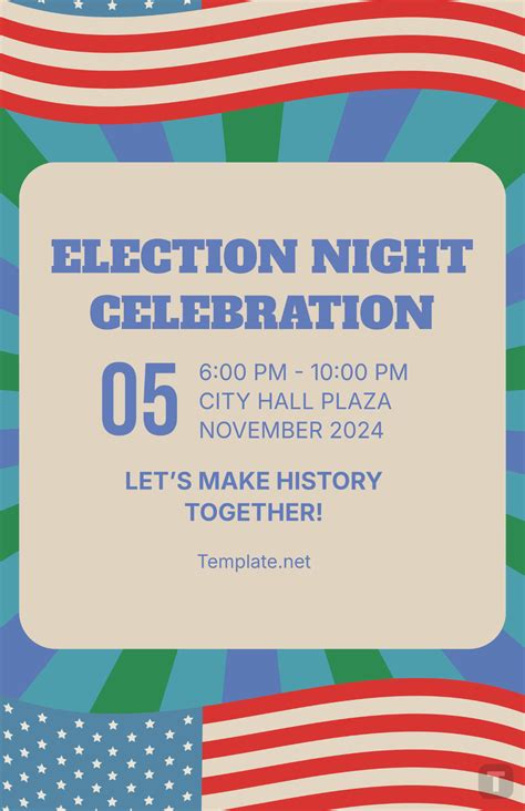 Free Election Poster Templates Editable And Printable