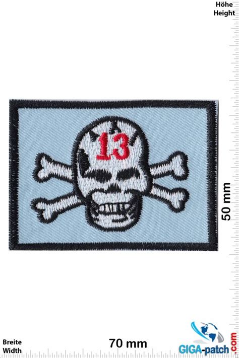 Lucky 13 Patch Back Patches Patch Keychains Stickers Giga Patch