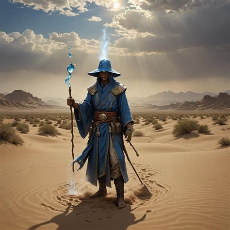 The Water Mages An Ancient Circle In The Desert Ai Generated Artwork