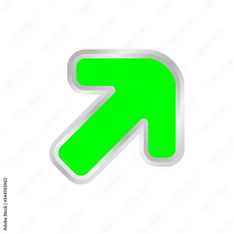 Green Arrow Pointing Right Up Clip Art Green Arrow Icon Pointing For