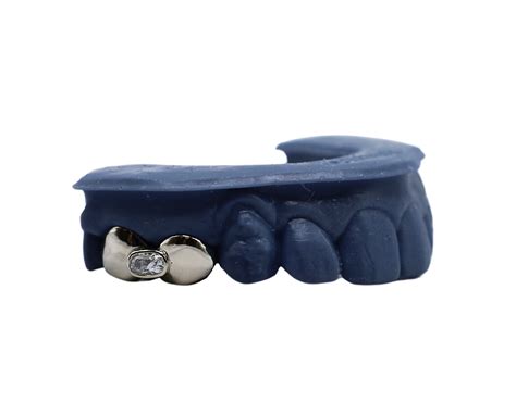 Buy 4 Tooth Premolar Grillz W Oval Diamond Authentic Luxe Grillz