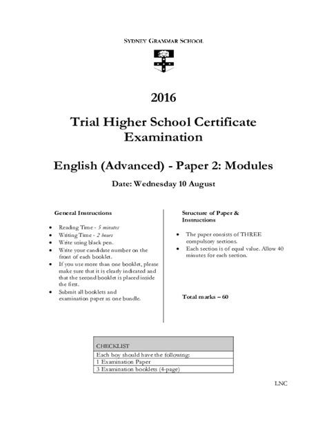 Fillable Online How To Ace Hsc English Paper 2 In 2 Daysyour Step By Fax Email Print