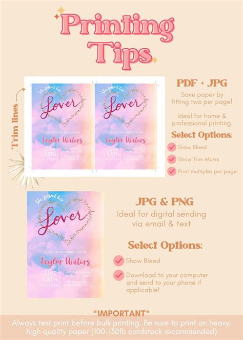 Lover Taylor Inspired Bridal Shower Invitation Lover Era Wedding Sho