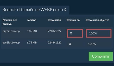 Reducir El Tamaño De Webp En Un X Comprimir Archivos Webp Ezyzip