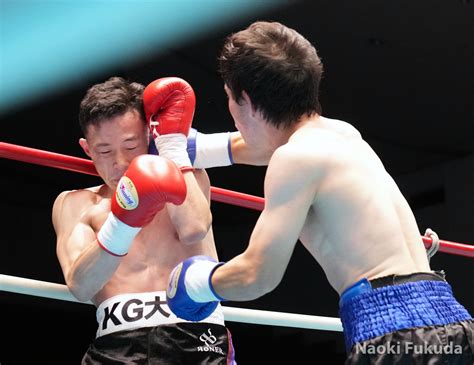 斎藤瞭（kg大和）vs中村真也（角海老宝石）photo By 福田直樹｜角海老写真館