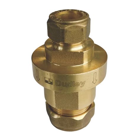 Thomas Dudley Ltd Dn15 Brass Compression Reducing Pipe Interrupter 22mm X 15mm Screwfix