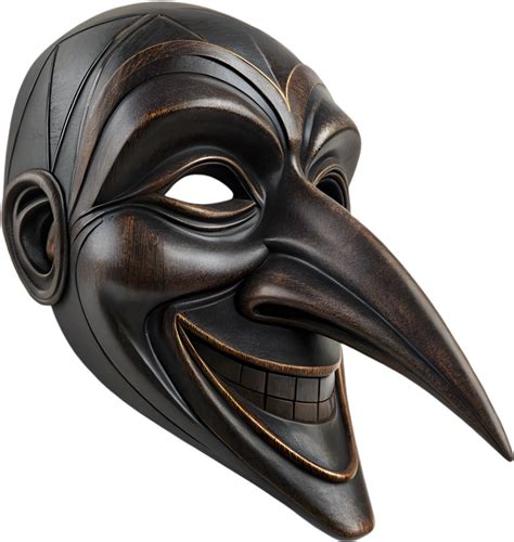 Zanni Character Mask Clipart For Comedy Art 58054817 Png