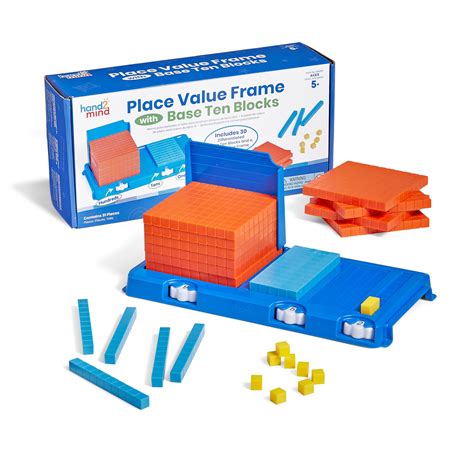 Hand2mind Place Value Frame With Base Ten Blocks Base 10 Blocks