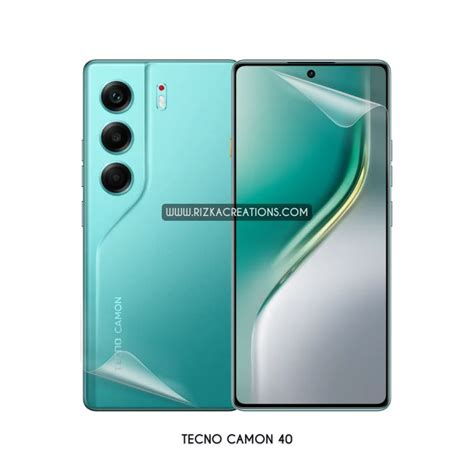Tecno Camon 40 Hydrogel Protection Screen Protector Back Protector