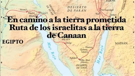 Mapa Del Viaje De Israel A La Tierra Prometida Dios Nos Dio Esta
