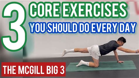 3 Core Exercises You Should Do Everyday The Mcgill Big 3 For Lower