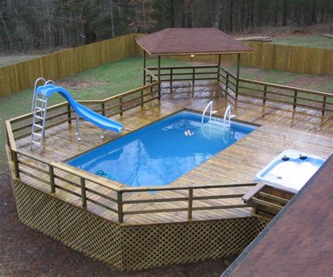 15 Most Inspiring Above Ground Pool Deck Ideas Archute
