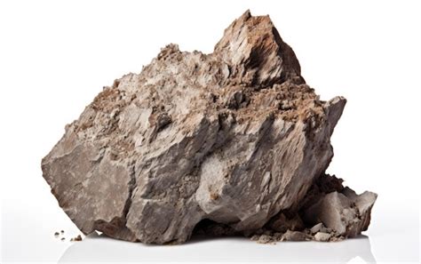 Premium Ai Image Rock Phosphate Close Up View On White Background