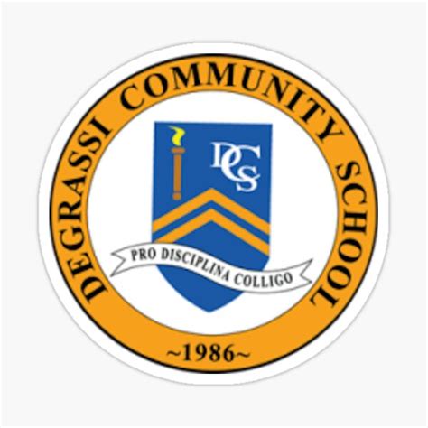 Degrassi Community School Logo Sticker For Sale By Irenescribz