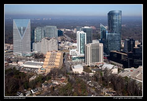 Buckhead Skyline Aerial Of The Buckhead Skyline In Atlanta Bill