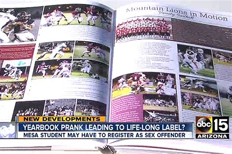 Yearbook Photo Prank Could Make Student A Sex Offender
