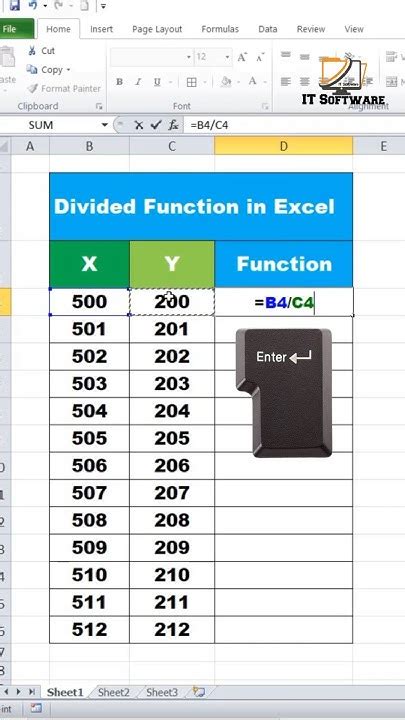 How To Divide Function In Excel 🔥 Excel For Fresher Excel Exceltutorial Shorts