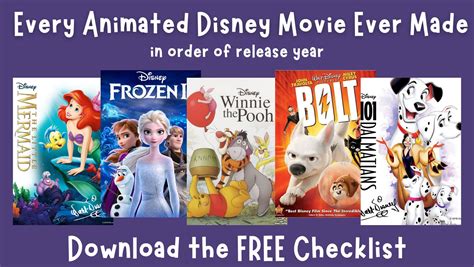 All Disney Movies In Order From Oldest To Newest 60 Photos