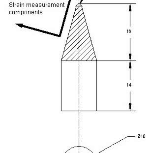 Schematic Showing The Conical Sample Shapes And Dimensions The Figure