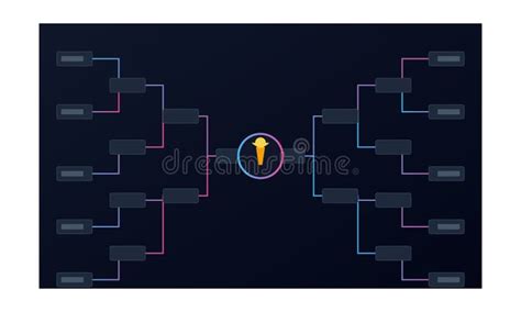 Hand Drawn Digital Tournament Bracket Infographic For Professional