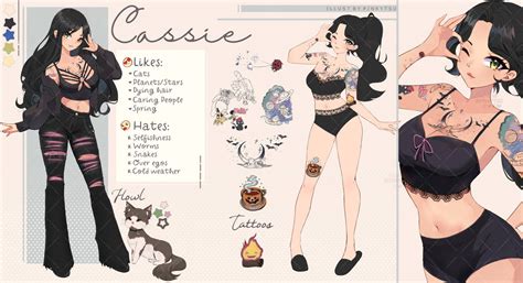 Commission Cassie Reference Sheet By Pinkytsu On Deviantart