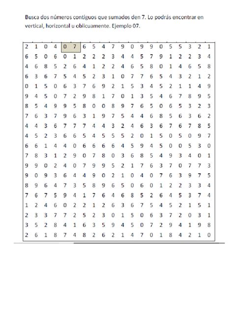 Sopa De Números Pdf