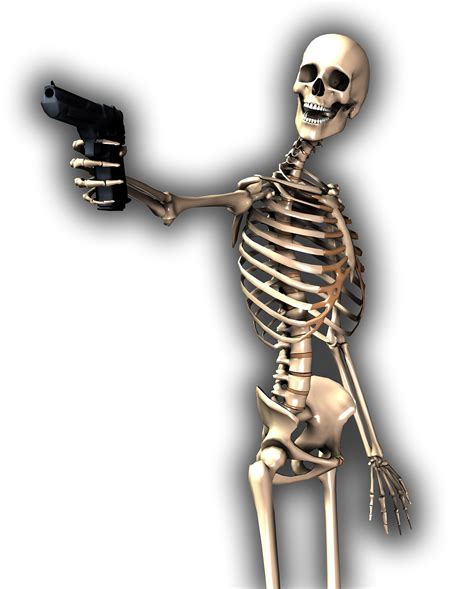 Skeleton With Gun