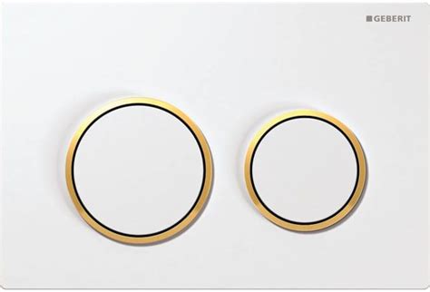 Кнопка смыва Geberit Omega 20 115.085.KK.1 белый / позолота - купить ...