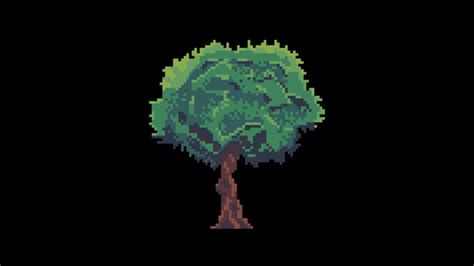 Artstation Pixel Tree Animation