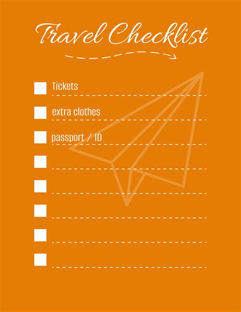 Checklist 24 Customizable Template Shutterstock