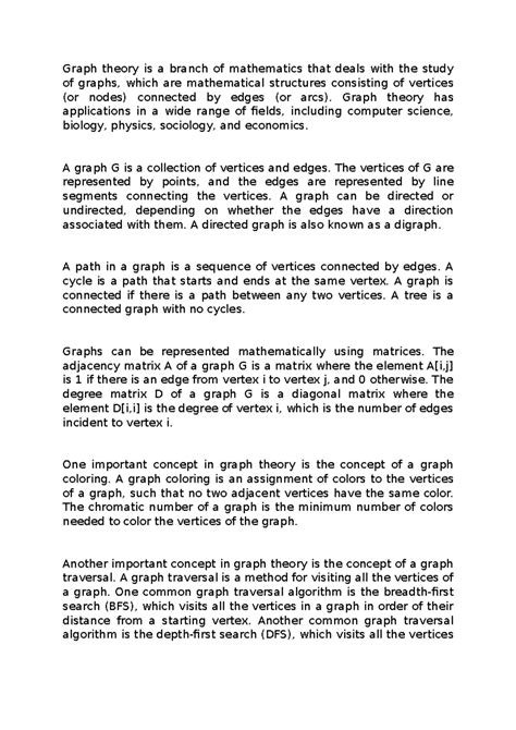 Graph Theory Math234 Graph Theory Is A Branch Of Mathematics That