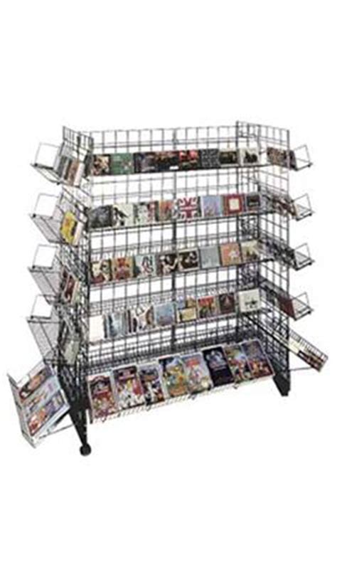 Black Cd Dvd Grid Gondola Unit