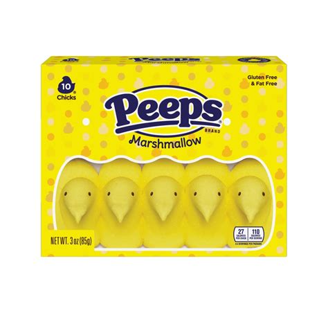 Peeps® Marshmallow Chicks Easter Candy Pack Yellow 10 Ct 3 Oz