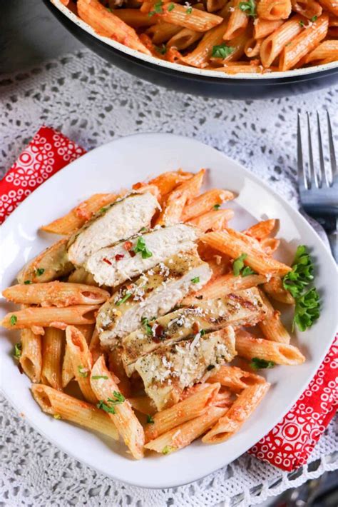 Penne Alla Vodka With Grilled Chicken About A Mom