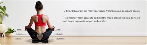 Dyna Coccyx Cushion Non Slip Orthopedic Seat Cushion For Tailbone