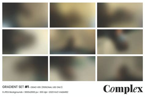 Complex Gradient Set Vol1 Free Design Resources