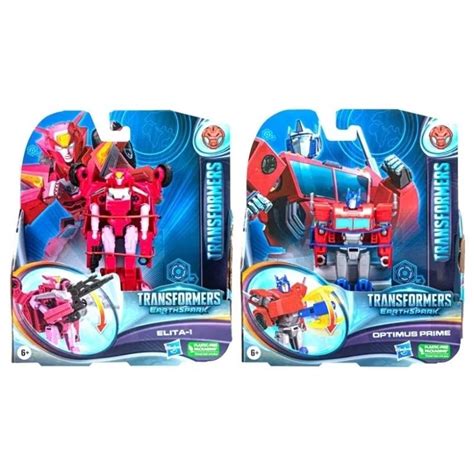 Transformers Earthspark Warrior Class Optimus Prime Elita 1 Skywarp