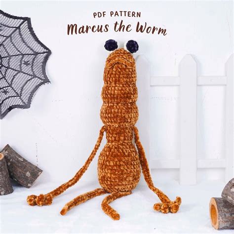 Marcus The Worm Crochet Pattern Etsy