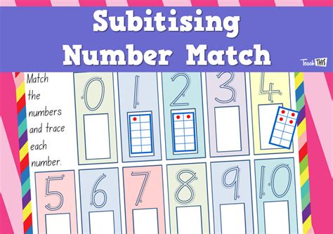 Subitising Number Match Teacher Resources And Classroom Games Teach This