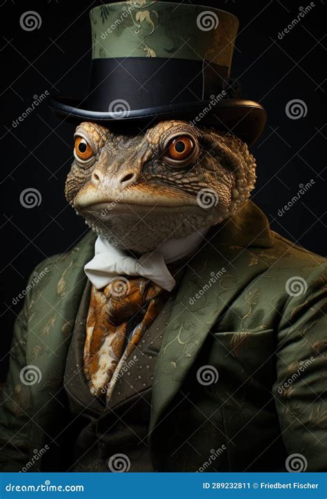 A Frog Wearing A Top Hat And A Suit Stock Illustration Illustration